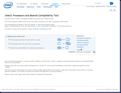 MPECS Inc. Blog: Intel CPU and Board Compatibility Tool
